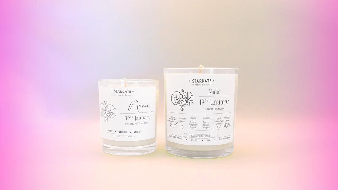 Stardate | Personalised Zodiac Birthday Candles