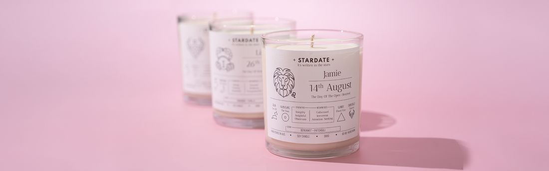 Stardate | Personalised Zodiac Birthday Candles
